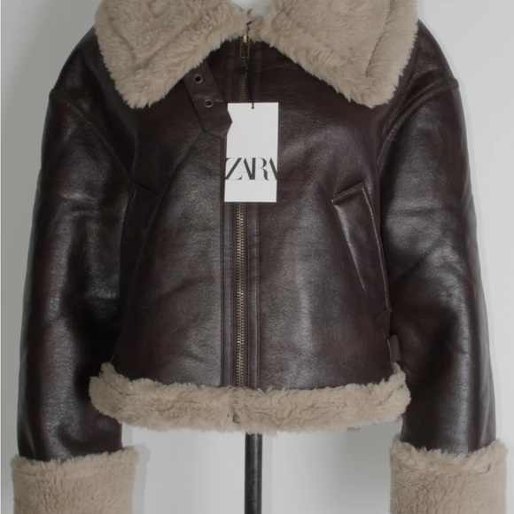 Zara | Jackets & Coats | Zara Double Faced Biker Aviator Jacket | Poshmark